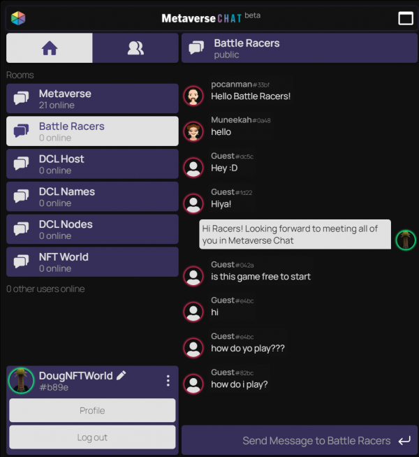 Metaverse Chat - NFT World